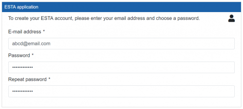 ESTA Application Guide | Step by step instructions